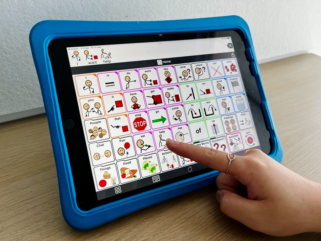 "I want my child to talk. Will using a communication device stop my ...
