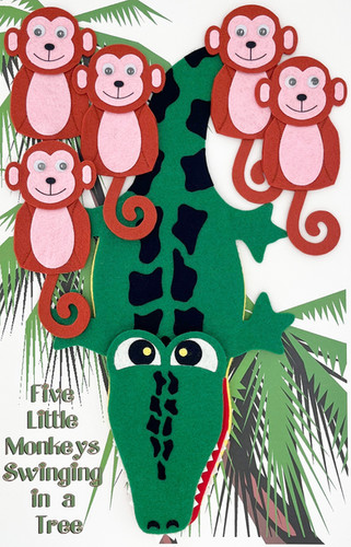 Five Little Monkey's Swinging in Tree - Little Hands | Artfelt