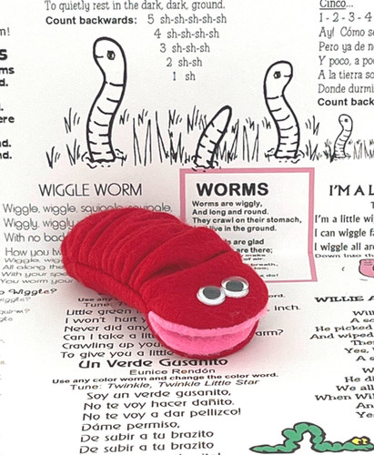 Worm/Caterpillar Finger Puppet | Artfelt