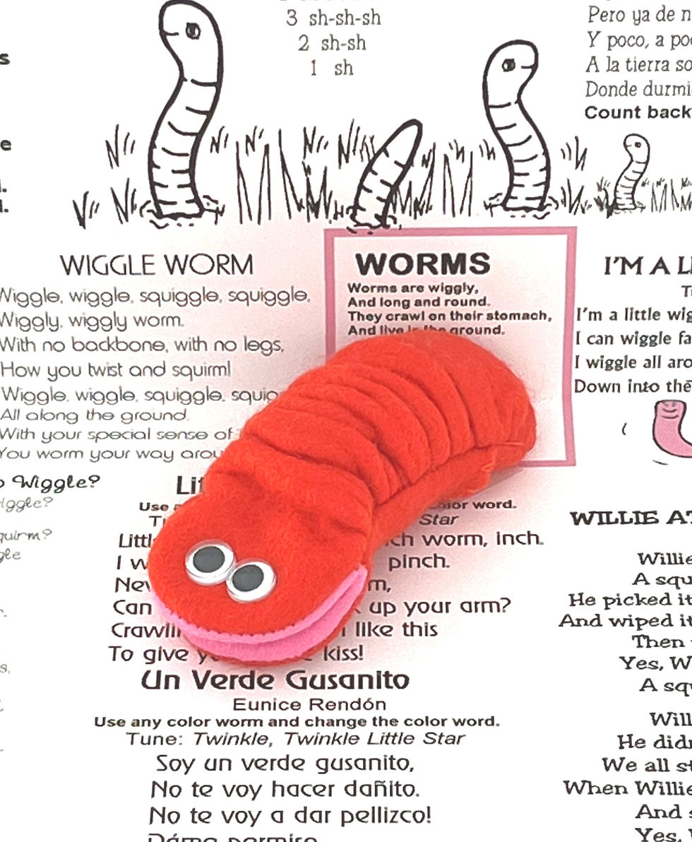 Worm/Caterpillar Finger Puppet | Artfelt