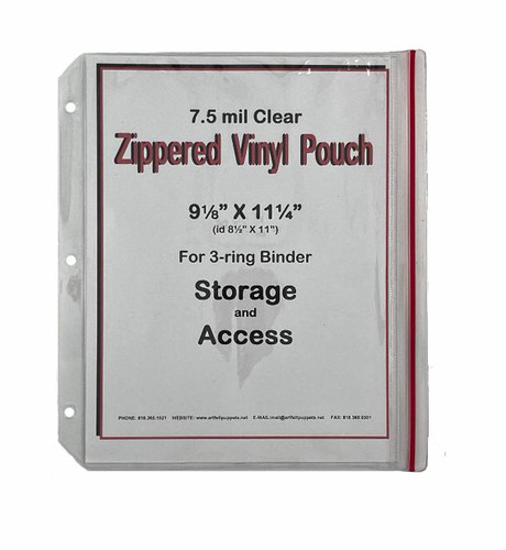 Zippered Vinyl Pouch | Artfelt