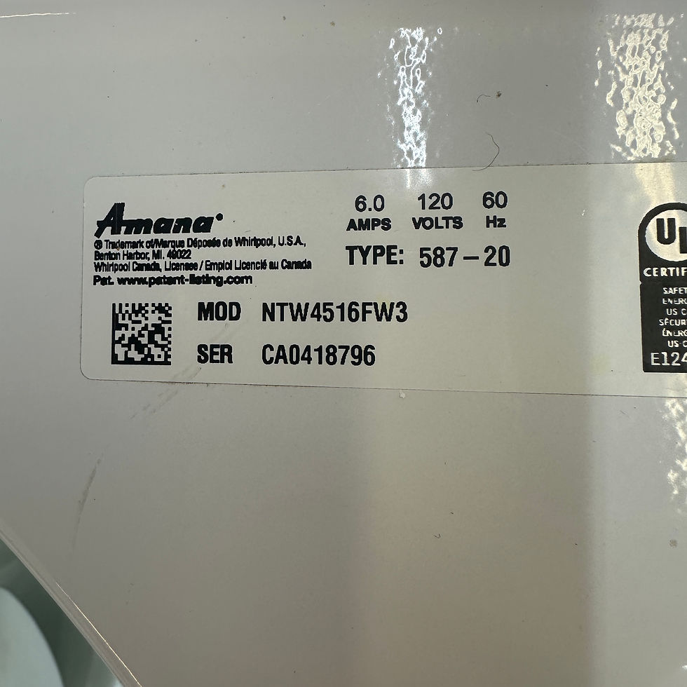Amana Refurbished Top load Washer and Kenmore Dryer 3.5 cuft Irving ...