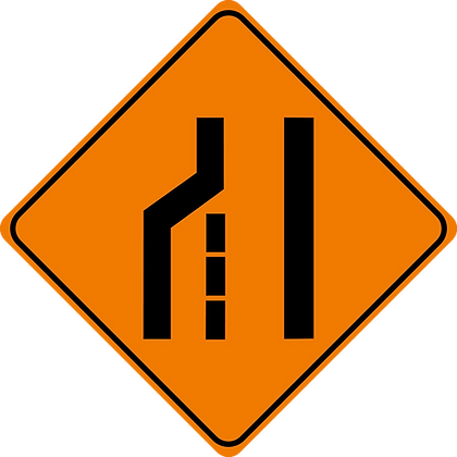 RSDG-TC103L Left Lane Closed | WorkZone Safety