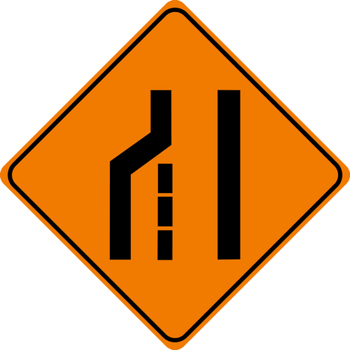 RSA-TC103L Left Lane Closed | WorkZone Safety