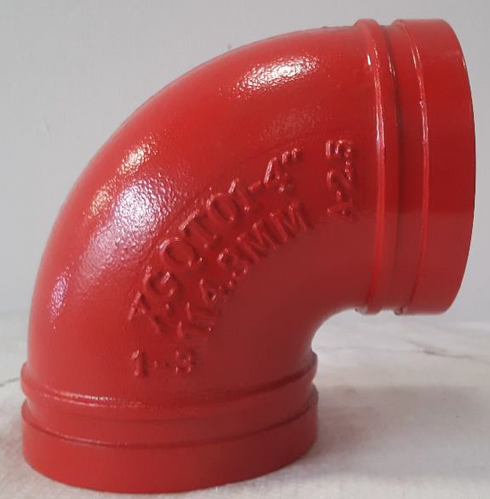 4” GROOVE RED 90° ELBOW | Emastiga Engineering