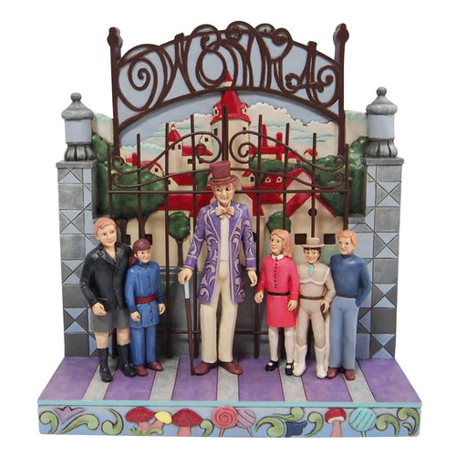Willy Wonka By Jim Shore Willy Wonka With Children At Gate | My Site
