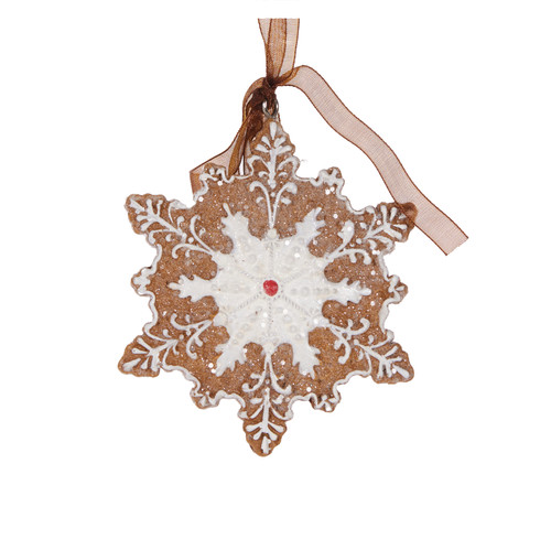 Piped Gingerbread Snowflake | My Site