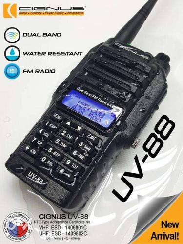 CIGNUS UV88 waterproof ip57 handheld radio | 2wayradiospecialist