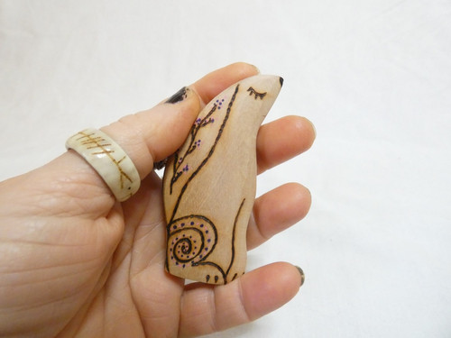 Wooden Gazing Hare crafted from English Silver Birch Wood - Pagan ...