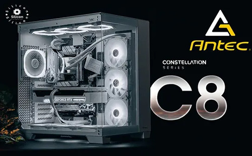 Antec C8 White ARGB Dual-chamber layout Type-C 360mm Radiator Support ...