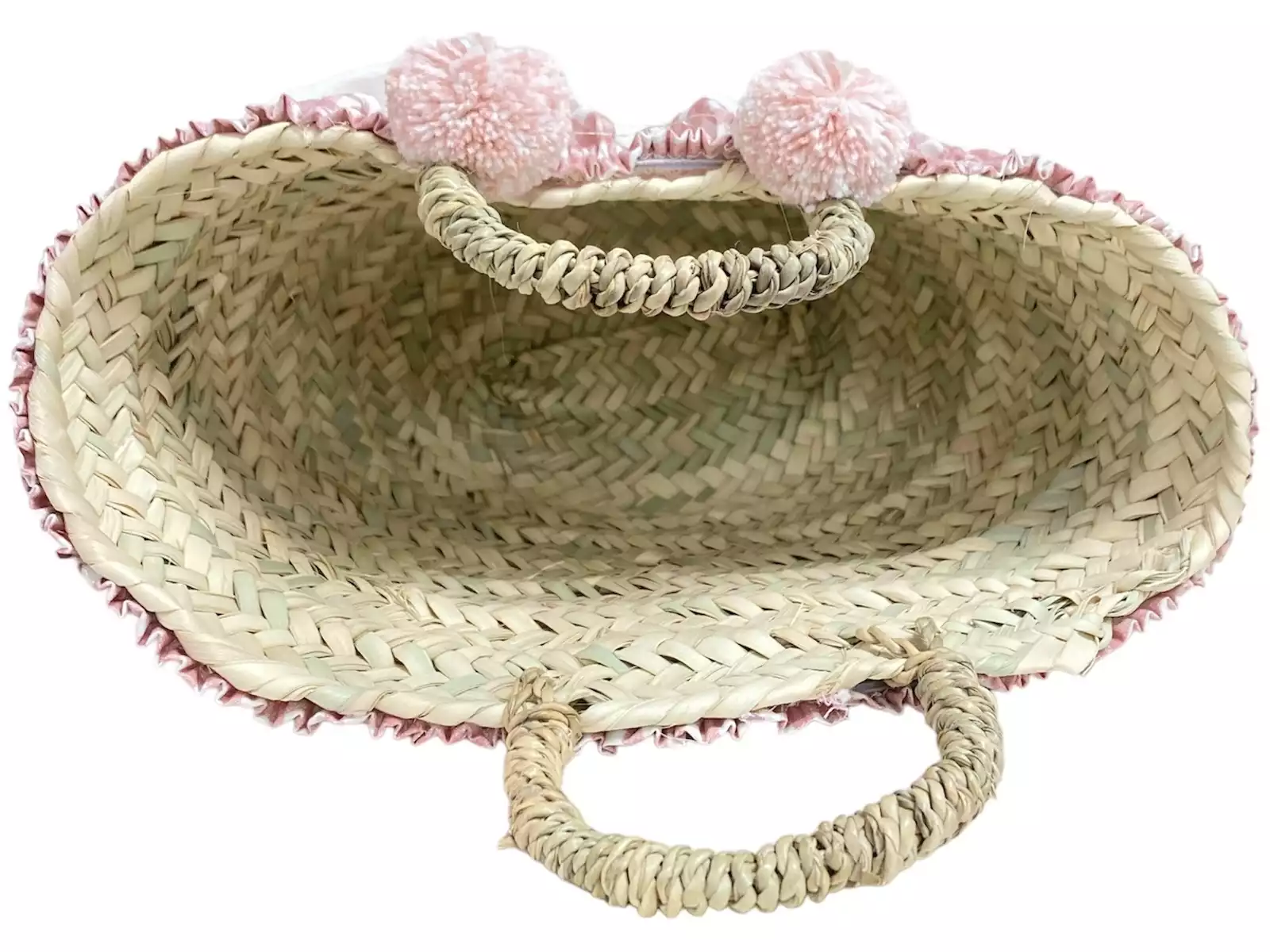 Palm tree basket with handle | Cozylicious