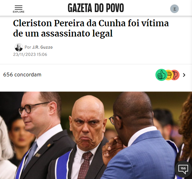 4 motivos porque a morte do Cleriston foi culpa do Alexandre de Moraes