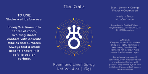 Sailor Uranus | Sailor Moon Inspired Room Spray | Mizu Crafts