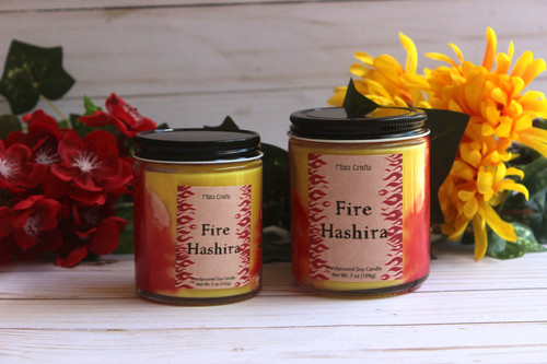 Fire Hashira | Demon Slayer Inspired Candle | Mizu Crafts