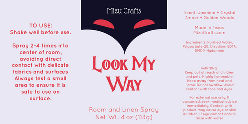 Look My Way | Helluva Boss Inspired Room Spray | Mizu Crafts