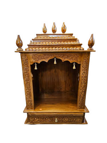 24 by 15 inches Sheesham Wood carving Mandir | Mysite