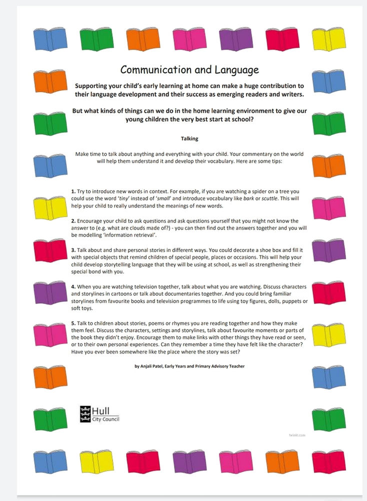 Activity Ideas for EYFS & Year 1 pupils 1st June