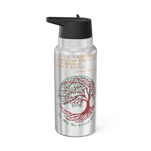 Tree Of Liberty Stainless Steel Water Bottle | Serious Knucklehead