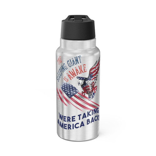 Sleeping Giant Is Awake Stainless Steel Water Bottle | Serious Knucklehead