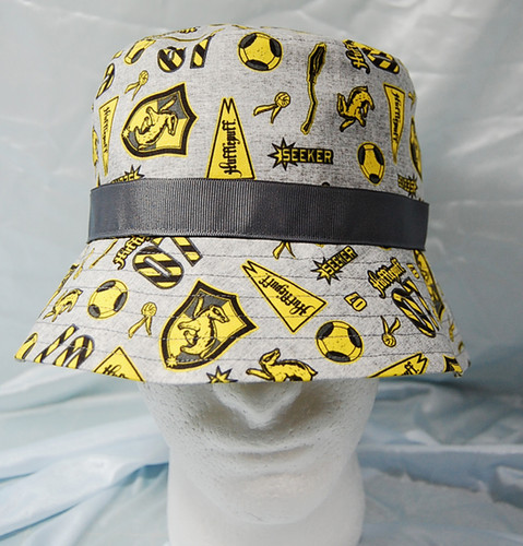 Wizard Badger House bucket hat - made from Licensed cotton print fabric ...