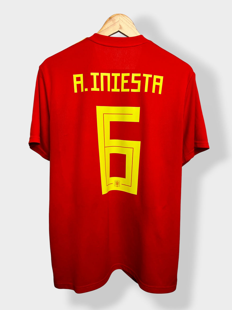 adidas Spain 2018 Home Jersey - A. Iniesta #6 - L - USED: Very Good ...