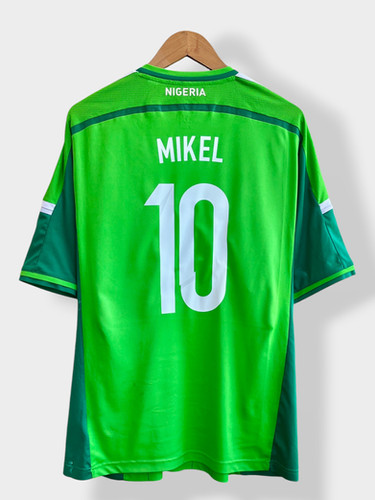adidas Nigeria 2014 Home Jersey - Mikel #10 - XL - USED: Fair | Rare ...