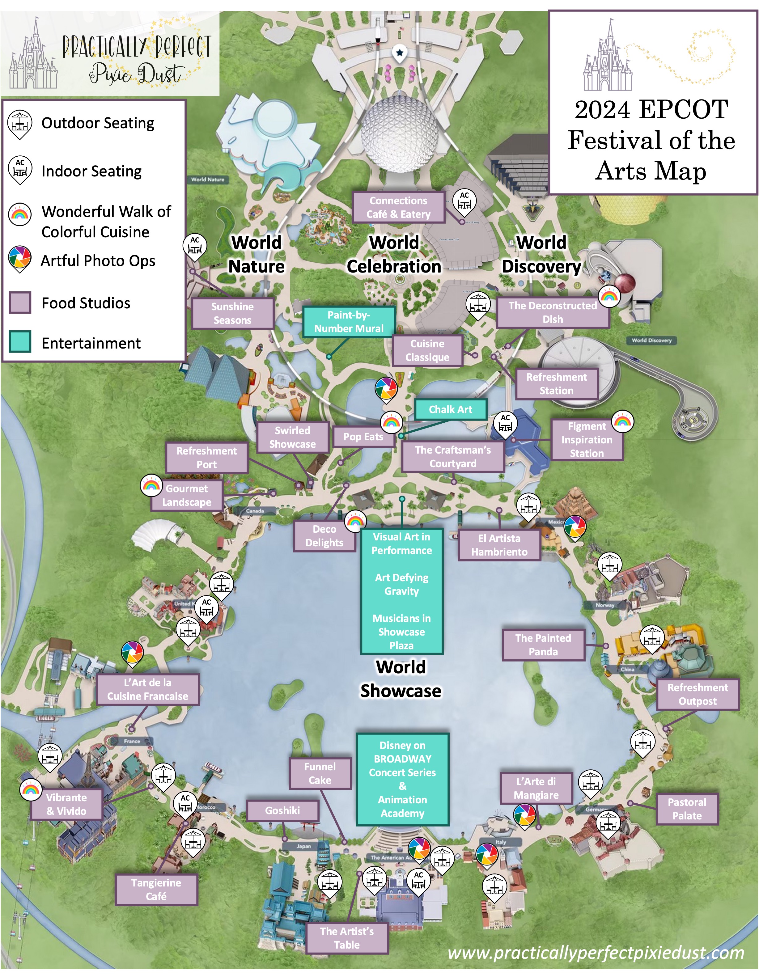 Epcot International Festival Maps