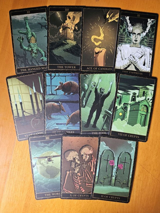Tarot Deck Review of the Universal Monsters Tarot Deck by Casey Gilly ...