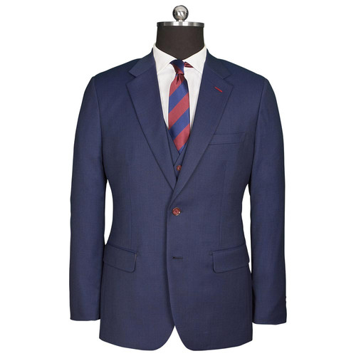 Deep Midnight Blue Wool Suit | RJ MTM