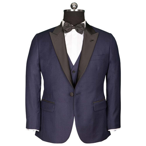 Denim Blue VBC Flannel Tuxedo | RJ MTM