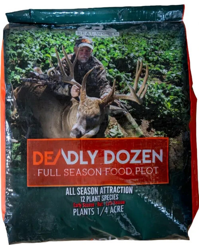 Real World Deadly Dozen Food Plot Seed 12.5lbs | Pops Loose Moose