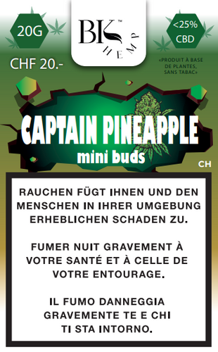 Captain Pineapple CBD Small Buds | biokonopia.eu