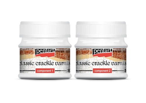 Crackle Varnish Classic 2 Components 50 Ml Set Vintage Retail