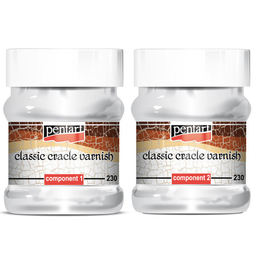 Classic crackle varnish, 2 components, 230 ml set | Vintage Retail