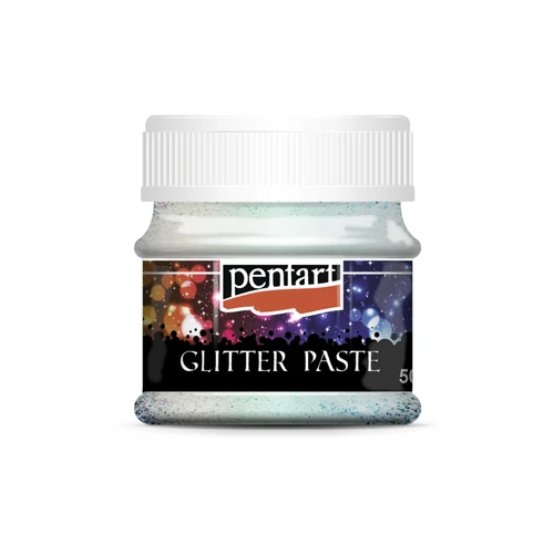 Glitter paste fine 50 ml iridescent | Vintage Retail