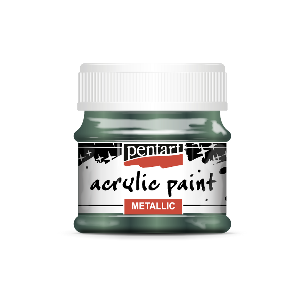 Ivy Green Acrylic Paint Metallic 50 ml | Vintage Retail