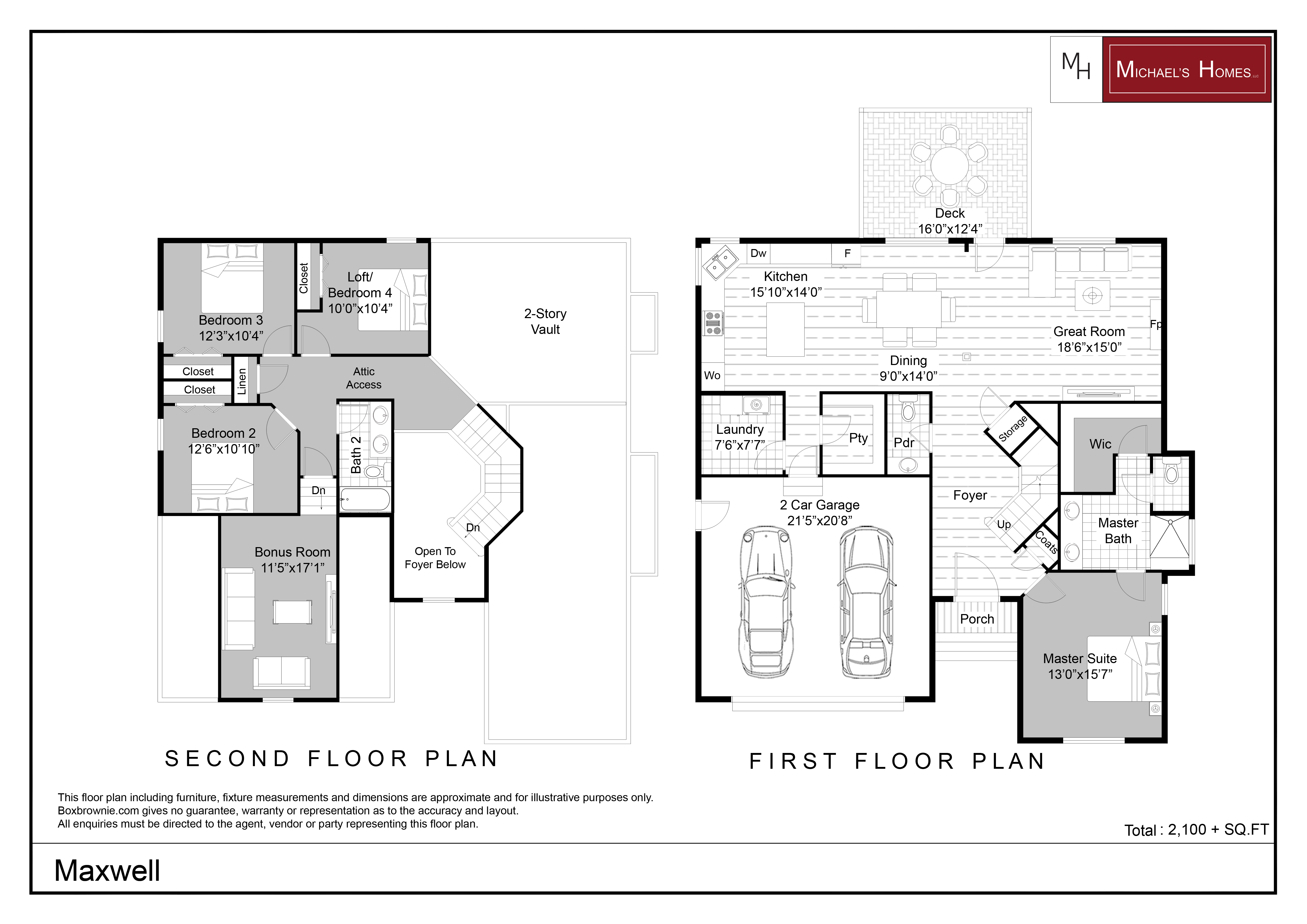 Michael's Homes Floor Plans