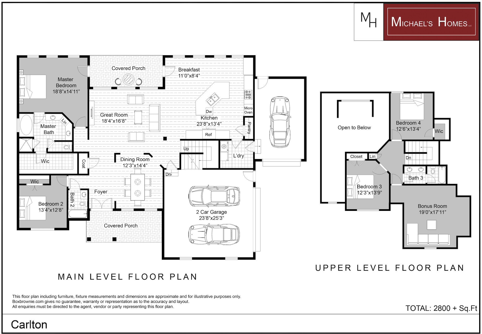 Michael's Homes Floor Plans