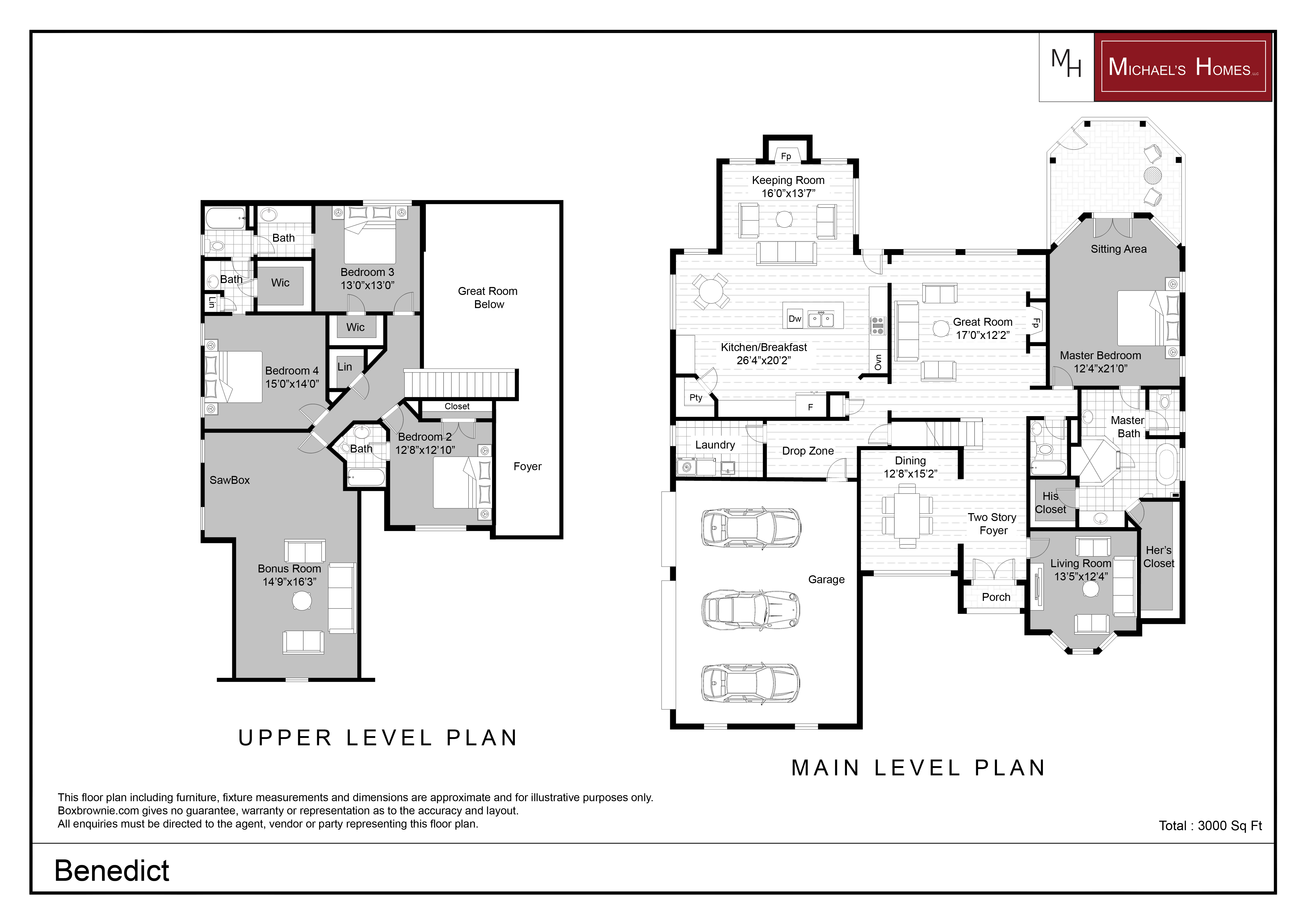 Michael's Homes Floor Plans