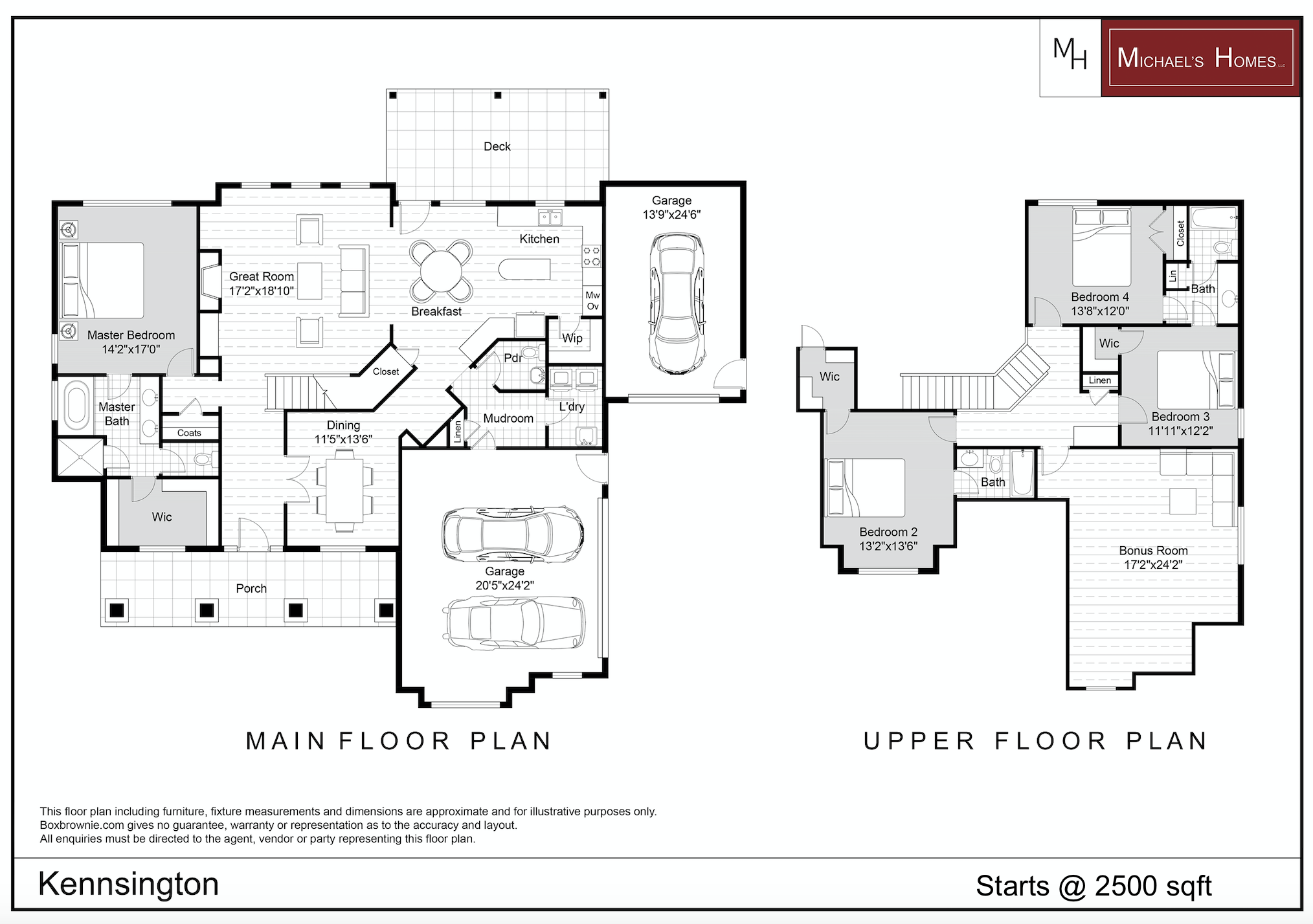 Michael's Homes Floor Plans