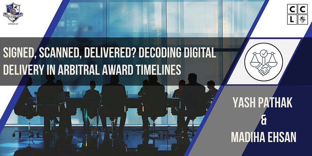 Signed, Scanned, Delivered? Decoding Digital Delivery In Arbitral Award Timelines