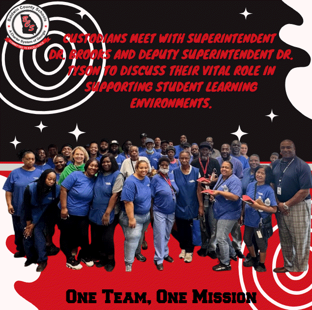 Custodians Meet with District Leaders to Reflect on Their Impact