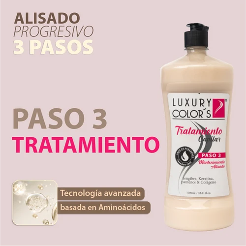 Alisado Progresivo – Paso 3: Tratamiento Capilar | Luxury Colors
