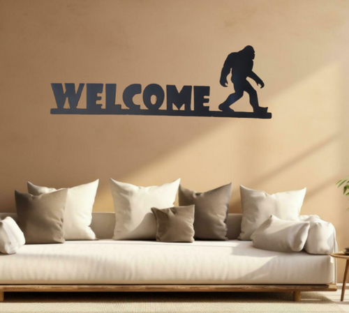 Squatch Welcome Sign | Sparked Metal Works