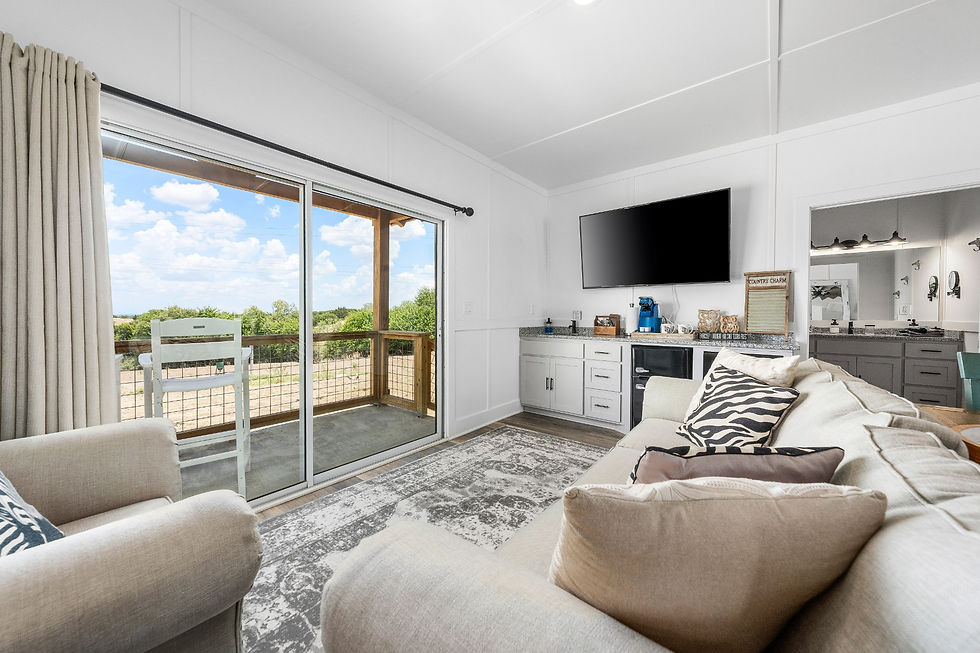 Zebra Cabin in Texas - Blue Hills Ranch