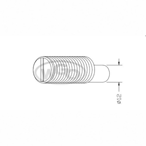 Pino roscado excêntrico Ø12mm p/ TB-42 e TB-60 (Cod. 1843) | WGO