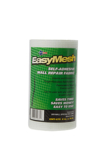 6" x 75' 2.2 oz. Drywall and Plaster Repair Mesh | Buildworks