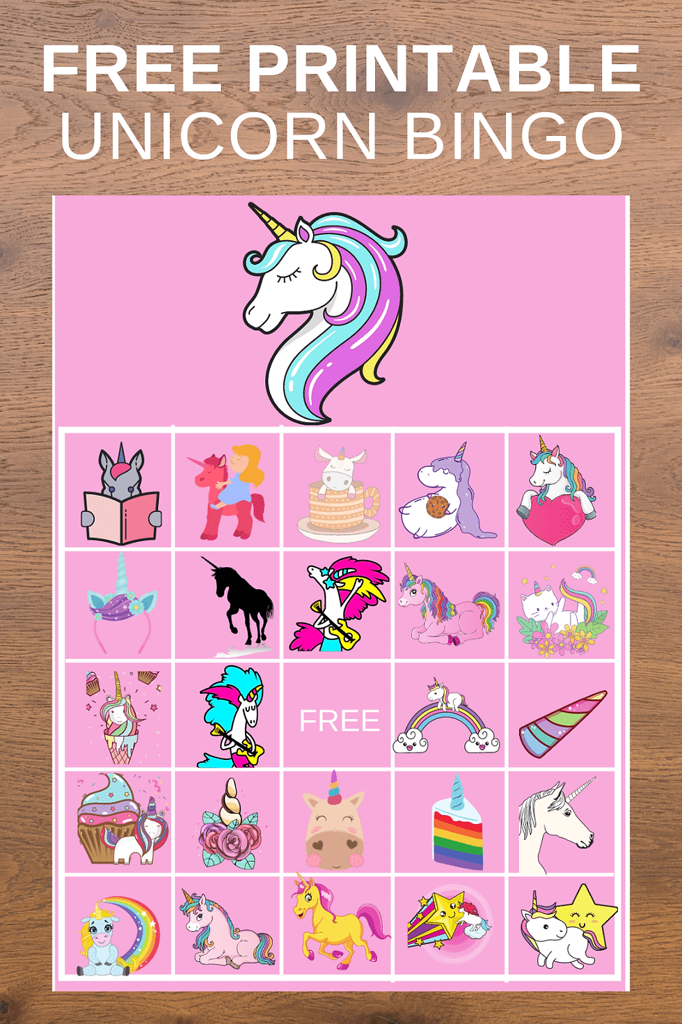 Unicorn Bingo | FREE Printable | Birthday Party Game Ideas for a ...