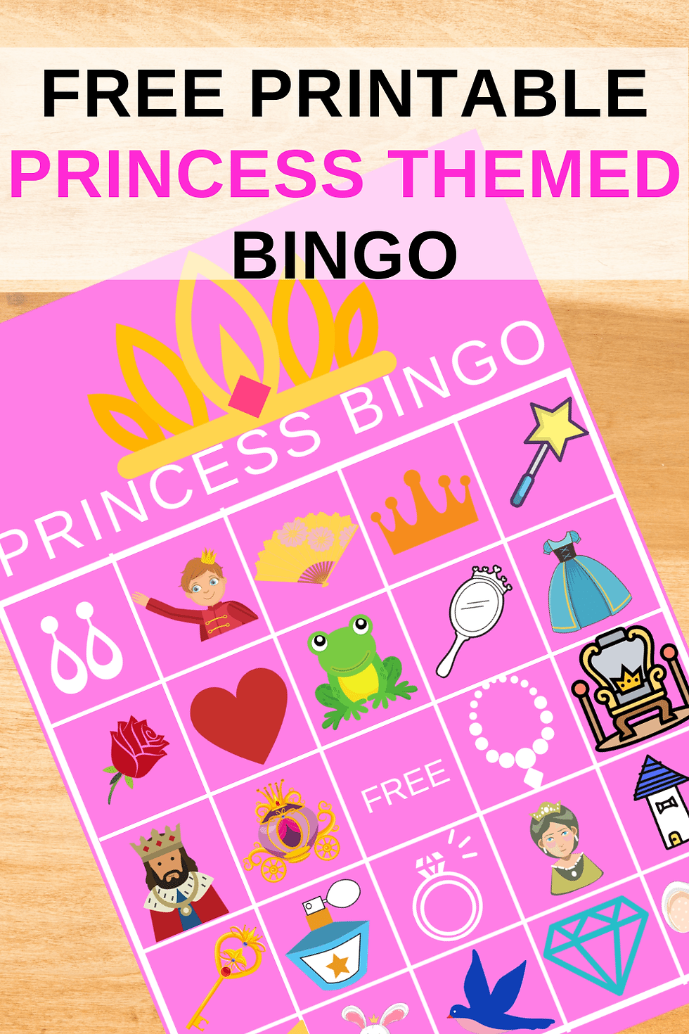 Princess Bingo | Free Printable Party Game | DIY Party Games