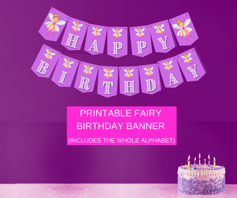 FREE PRINTABLES for Fairy Garden Birthday | Banner for Little Girls ...